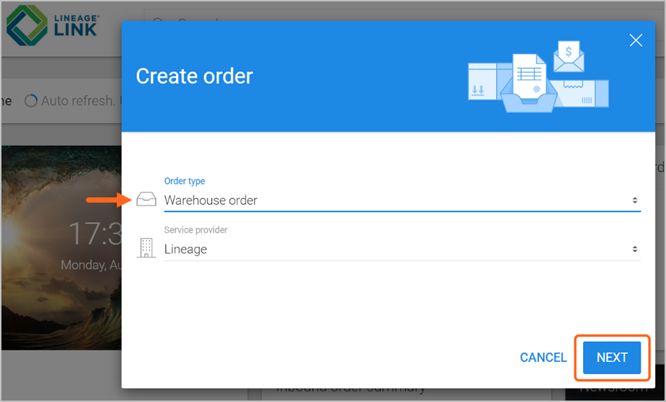 Bulk order upload