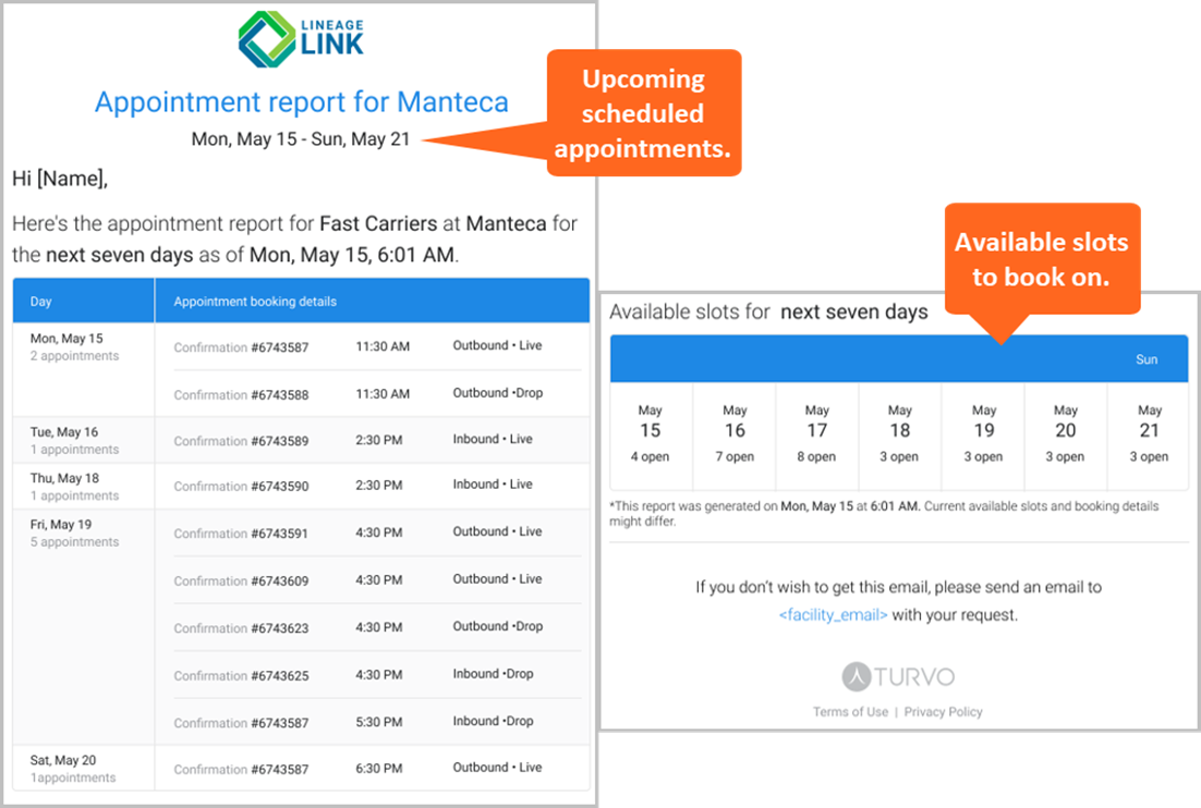 View your appointment schedule through Public Scheduling